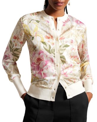 Ted Baker Irreen Woven Front Cardigan | Bloomingdale's Women