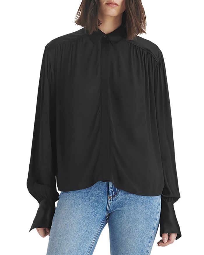rag & bone Aubrey Relaxed Blouse | Bloomingdale's