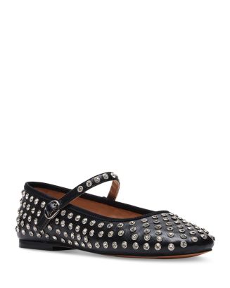 STEVE MADDEN Women's Vinetta Rhinestone Studded Mary Jane Flats | Bloomingdale's
