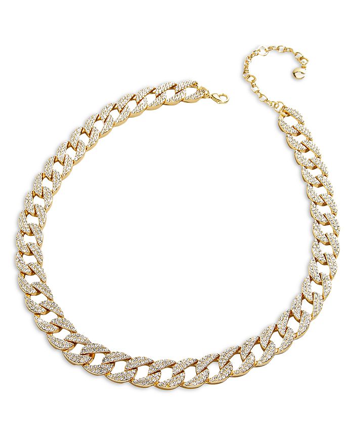 BAUBLEBAR Cassandra Pavé Curb Chain Necklace, 16" | Bloomingdale's