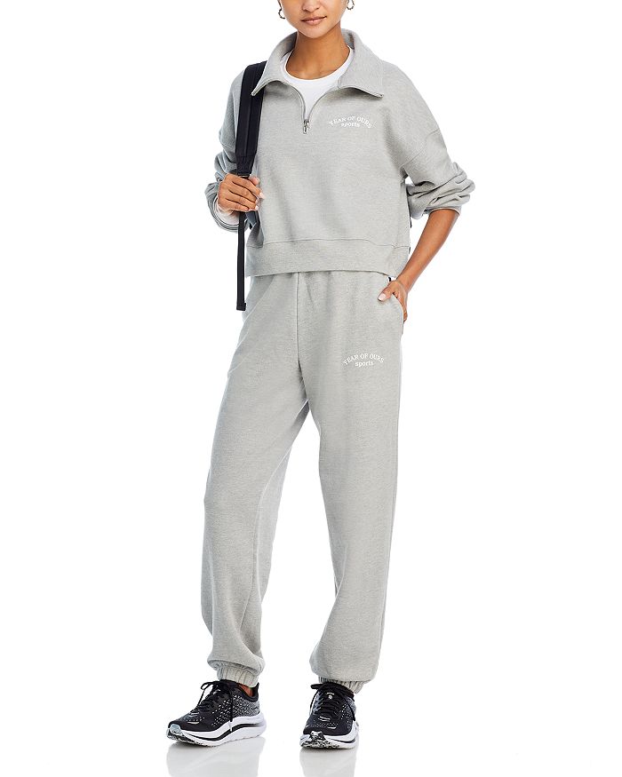 Year of Ours Cotton The Sports Club Quarter Zip Sweatshirt & Jogger ...