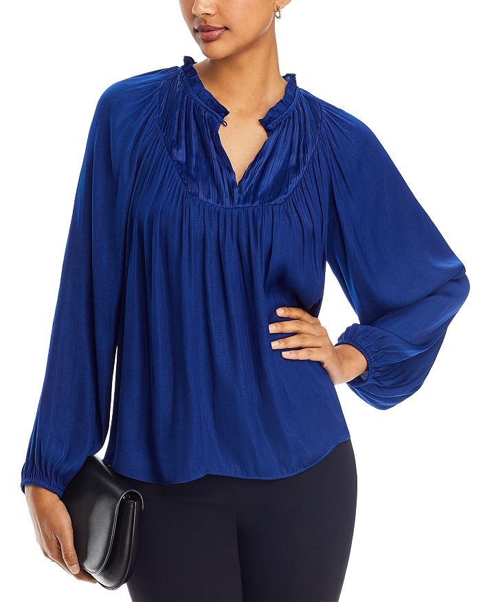 T Tahari Keyhole Blouse | Bloomingdale's