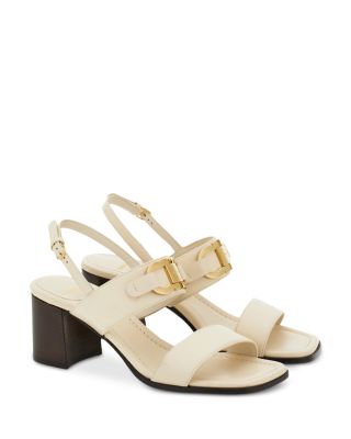Click here for Ferragamo Womens Lou Gancini Block Heel Sandals prices