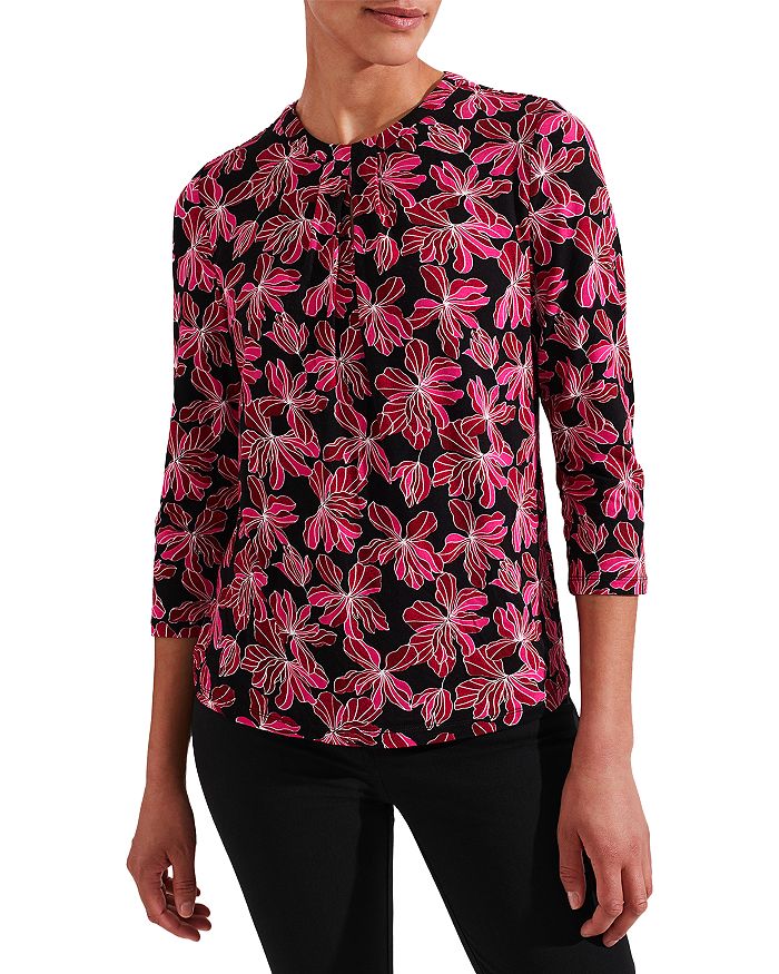 HOBBS LONDON Julia Printed Top | Bloomingdale's