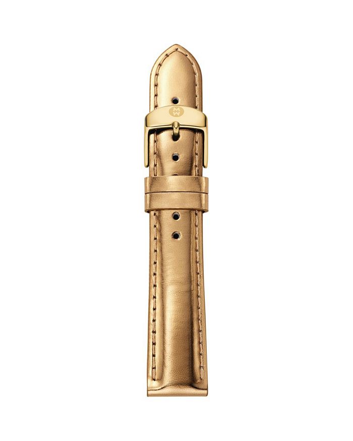 MICHELE High Shine Watch Strap, 18mm | Bloomingdale's