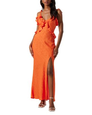 Orange Designer Dresses and Gowns | Bloomingdales