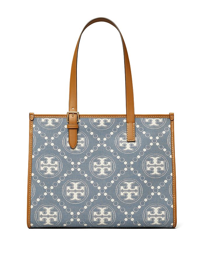 Tory Burch Small T Monogram Denim Tote | Bloomingdale's