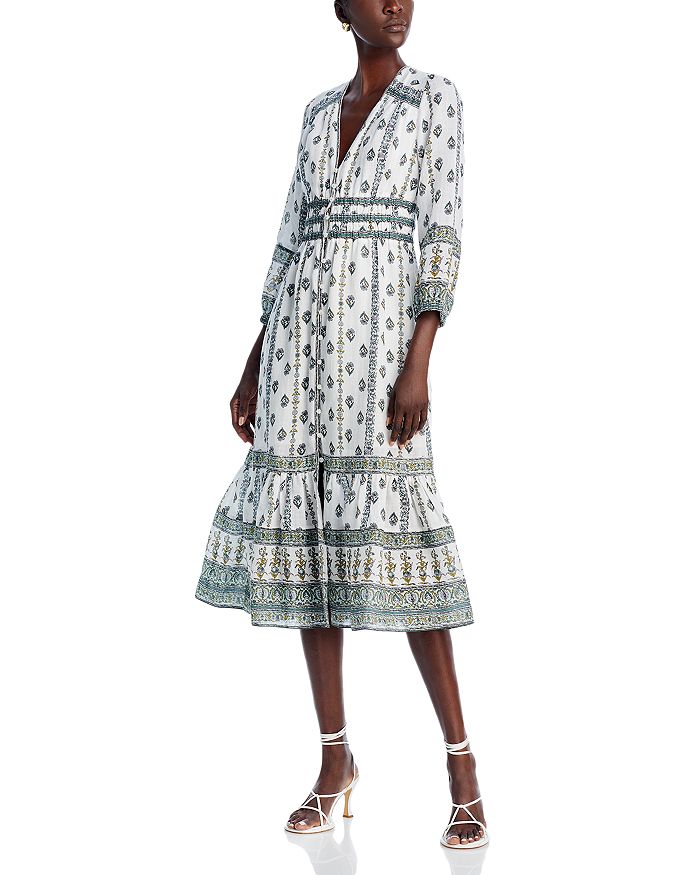 Veronica Beard Castella Printed Midi Dress | Bloomingdale's