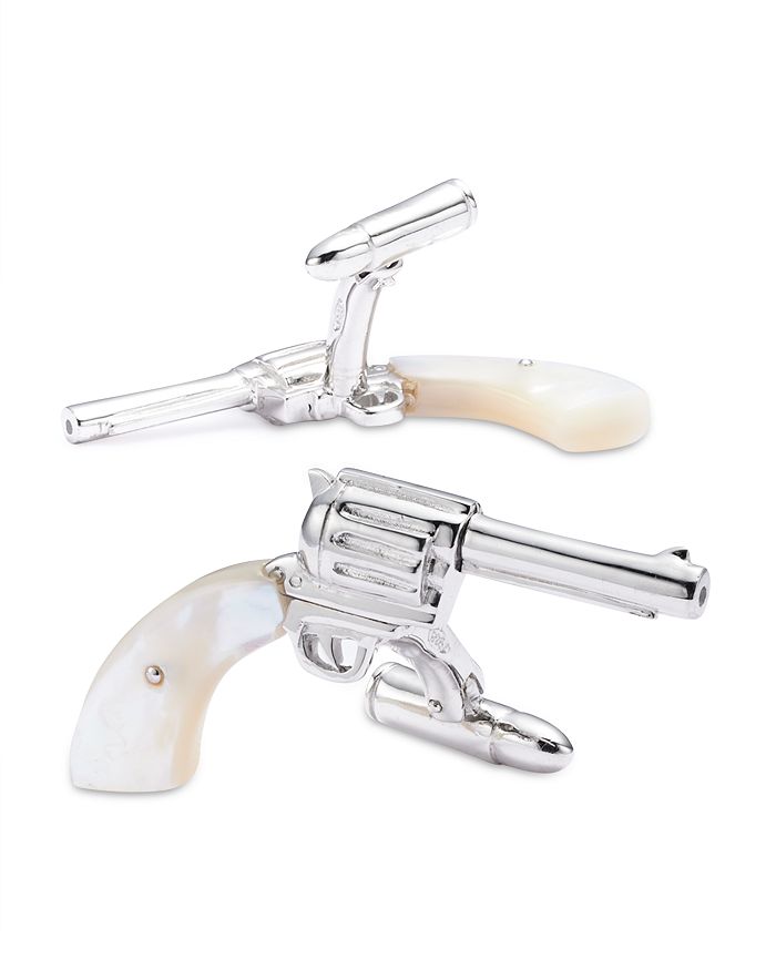 Jan Leslie Pistol & Bullet Back Cufflinks | Bloomingdale's