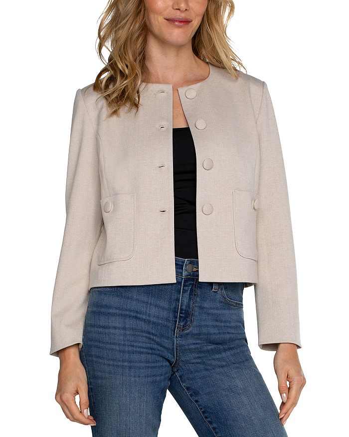 Liverpool Los Angeles Boxy Cropped Jacket | Bloomingdale's