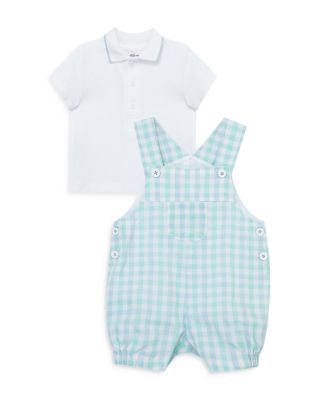 Little Me Boys' Plaid Shortall Set - Baby | Bloomingdale's