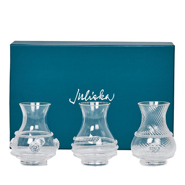 Juliska Mini Bohemian Glass Vases, Set of 3 | Bloomingdale's