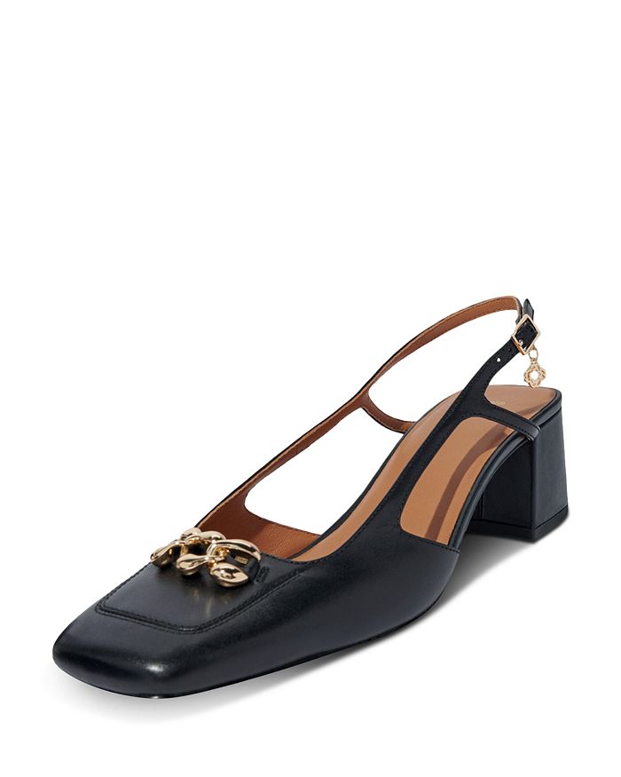 Maje Women's Fedila Square Toe Slingback Pumps | Bloomingdale's