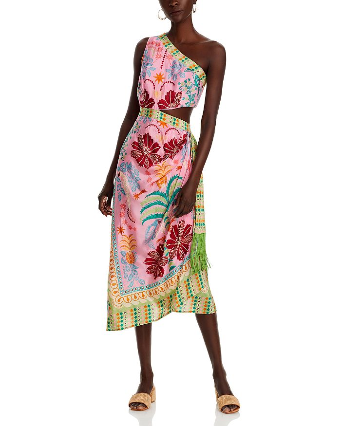FARM Rio Fruits Queen Scarf Detail Dress | Bloomingdale's