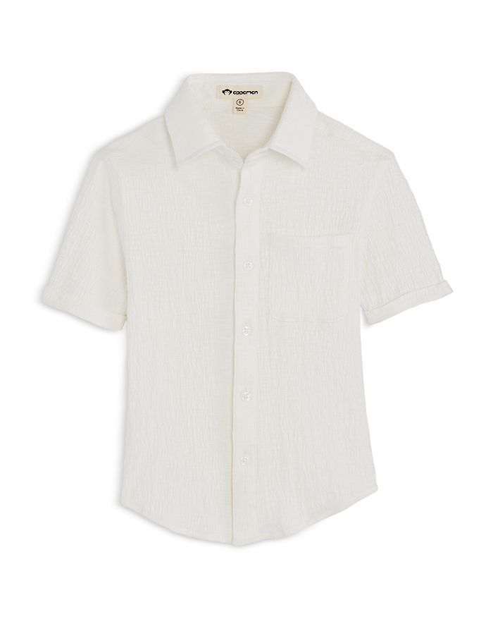 Appaman Boys' Beach Cotton Blend Button Down Shirt - Little Kid, Big ...