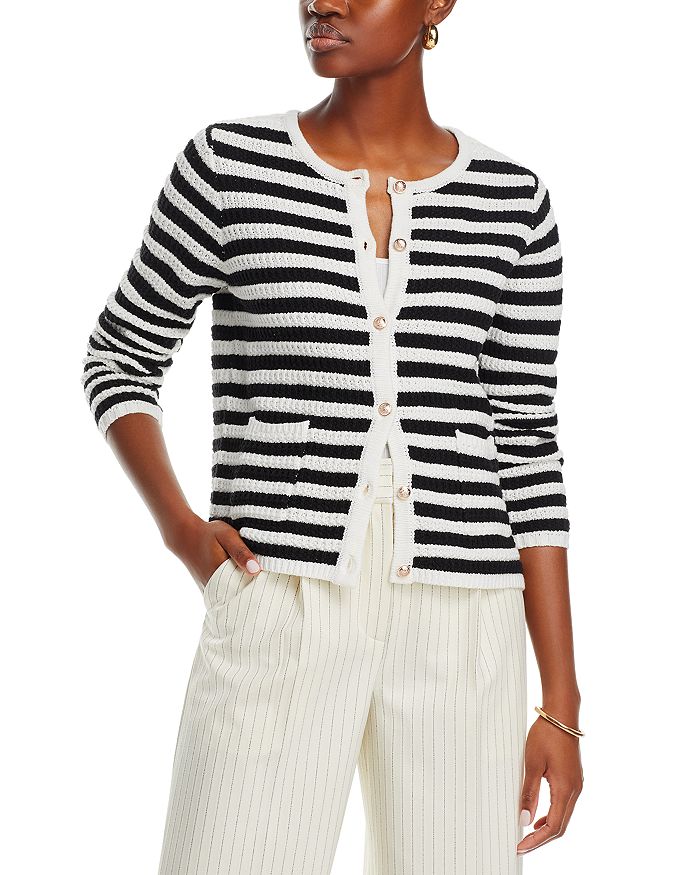 Single Thread Striped Cardigan | Bloomingdale's
