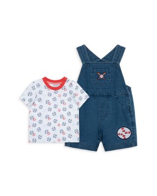 Little Me Boys' Baseball Print Tee & Shortall Set - Baby | Bloomingdale's