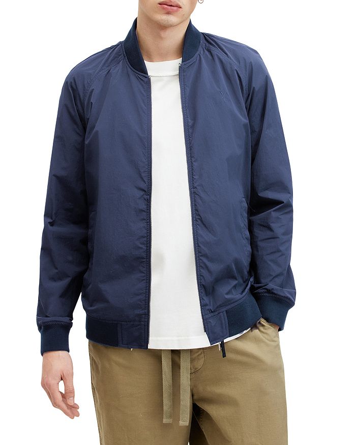 ALLSAINTS Waylan Zip Front Bomber Jacket | Bloomingdale's