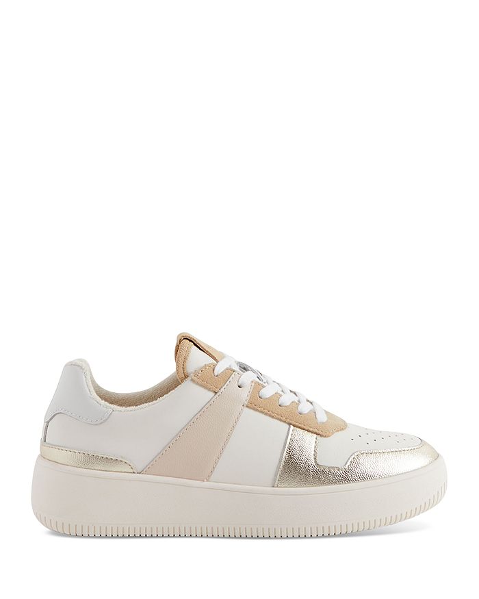 REISS Women's Aira Mid Top Platform Trainer Sneakers | Bloomingdale's