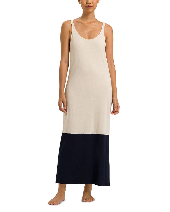 Hanro Laura Colorblocked Nightgown | Bloomingdale's