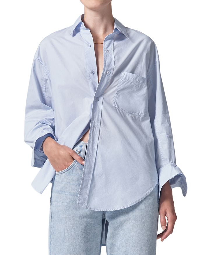 Citizens of Humanity Kayla Button Front Shirt | Bloomingdale's