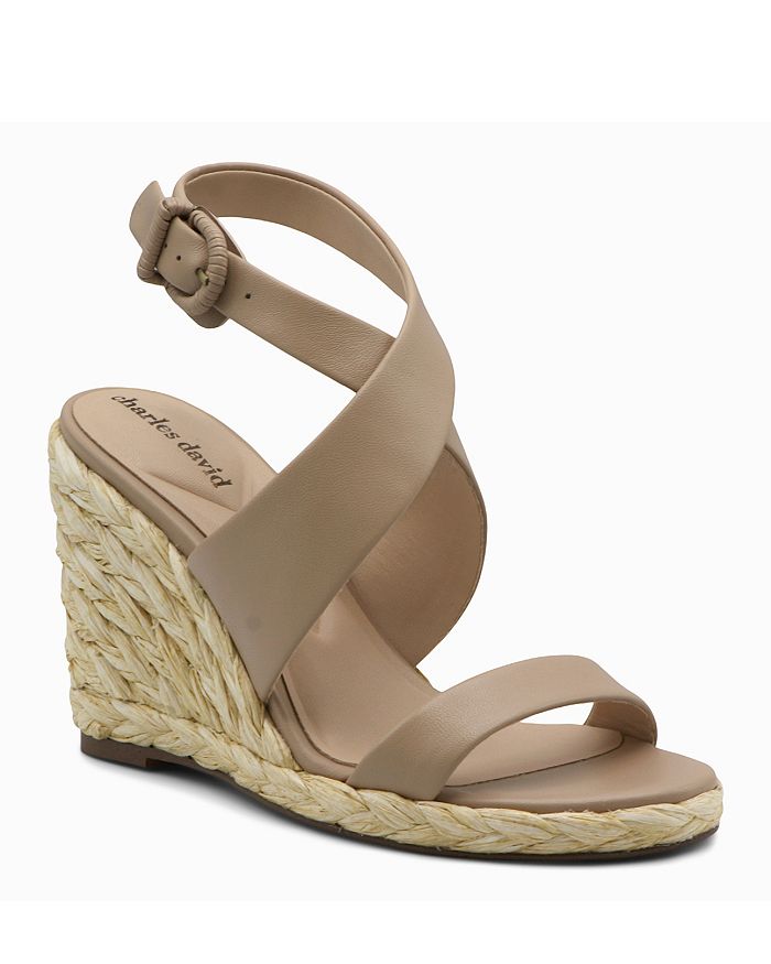 Charles David Women's Russell Ankle Strap Espadrille Wedge Sandals | Bloomingdale's