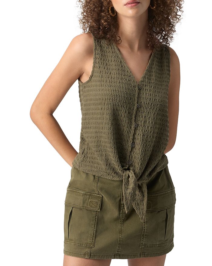 Sanctuary Link Up Tie Front Tank Top | Bloomingdale's