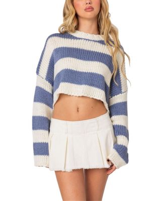 Click here for Edikted Ozzy Cropped Knitted Sweater prices