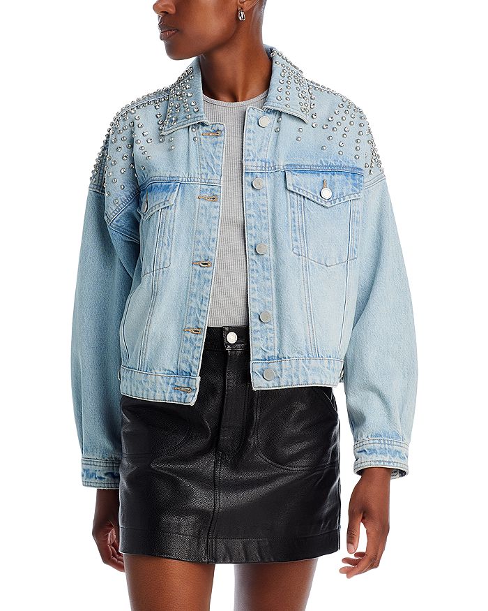 BLANKNYC Studded Denim Jacket | Bloomingdale's