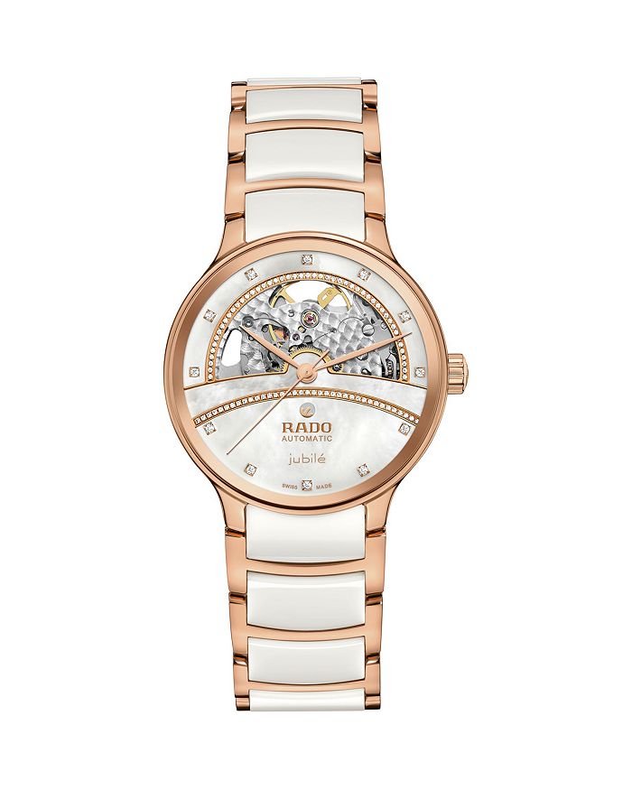 RADO Centrix Diamonds Open Heart Automatic Watch, 35mm | Bloomingdale's