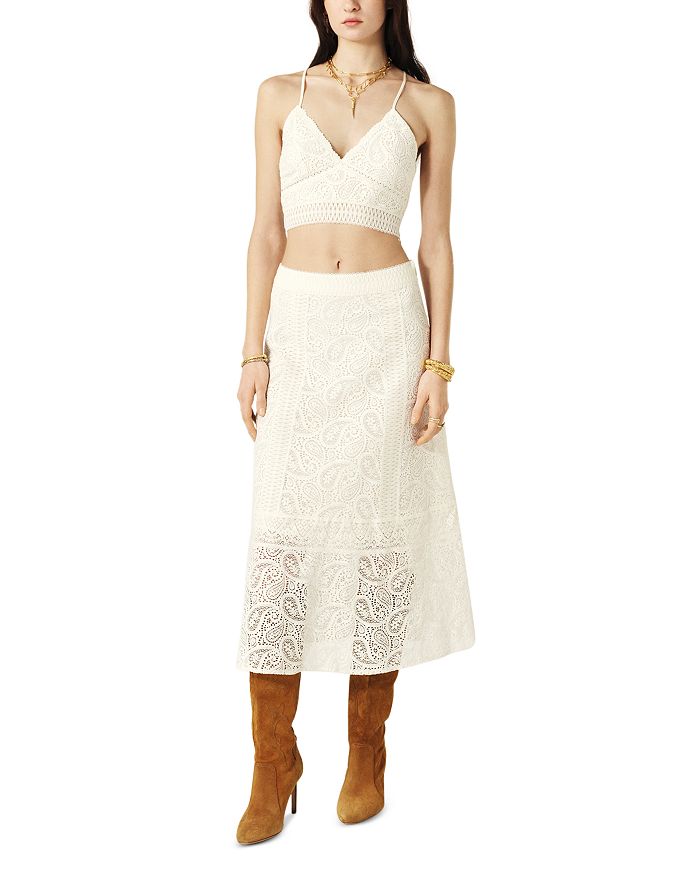 ba&sh Arthur Cropped Top & Alex Lace Midi Skirt | Bloomingdale's