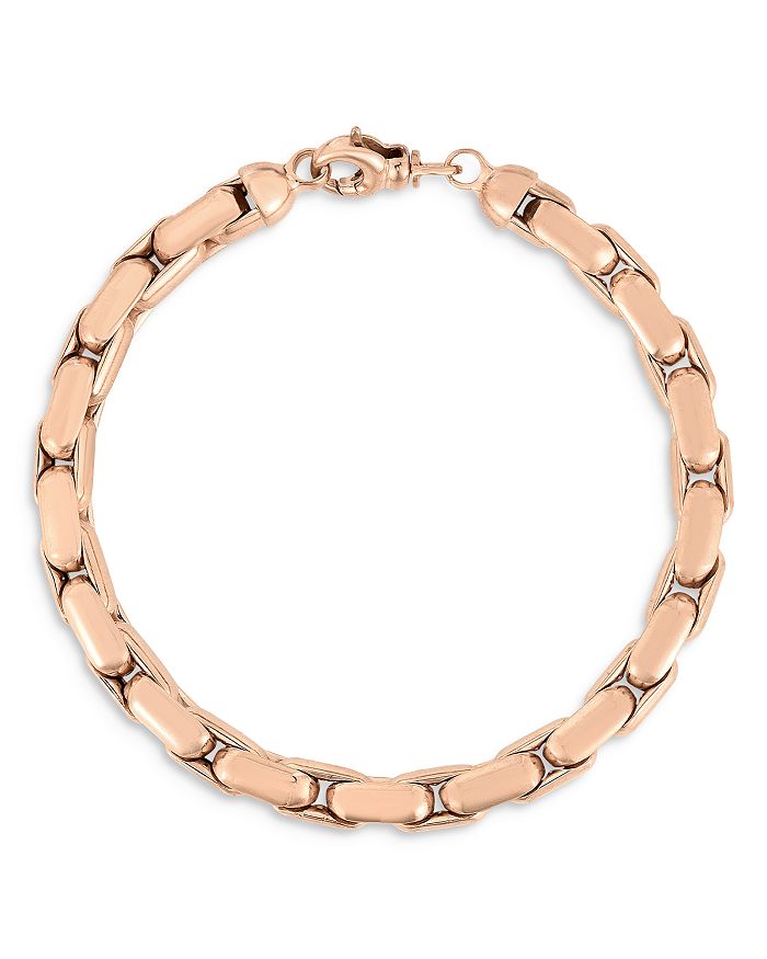 Roberto Coin 18K Rose Gold Bold Gold Oro Classic Elongated Box Link ...