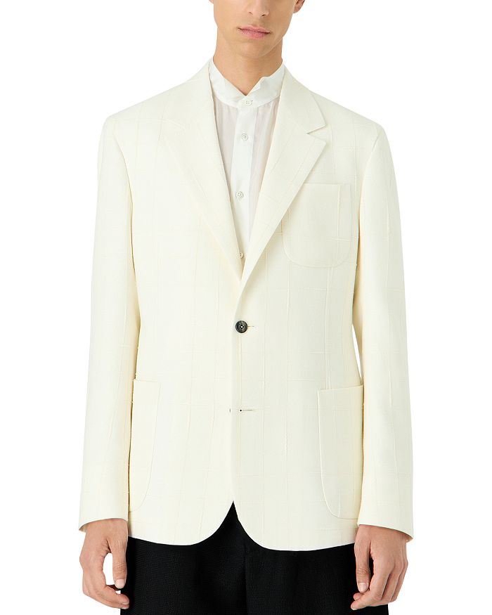 Emporio Armani Single Breasted Blazer | Bloomingdale's
