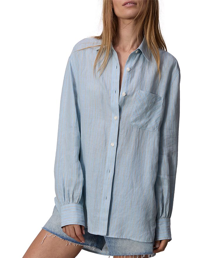 rag & bone Maxine Linen Shirt | Bloomingdale's