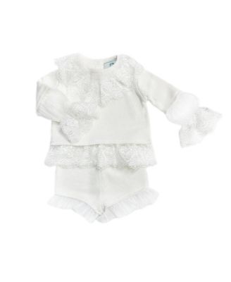 Click here for Petite Maison Kids Girls Emma White Cotton and Lac... prices