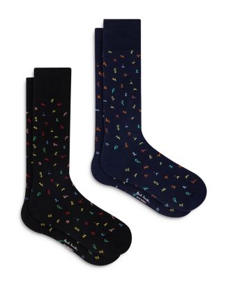 Paul Smith Ernest Letters Socks, Pack of 2 | Bloomingdale's