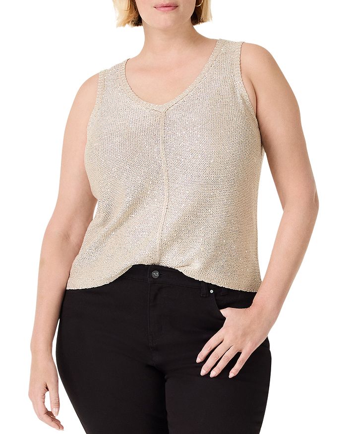 NIC+ZOE Plus Subtle Sparkle Tank Top | Bloomingdale's