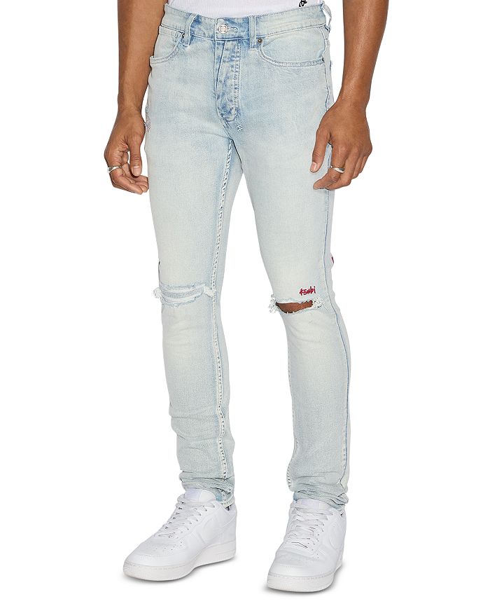 Ksubi Van Winkle Blue Ice Skinny Jeans in Denim Blue | Bloomingdale's