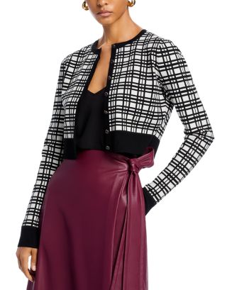TOCCIN Hadley Windowpane Cardigan | Bloomingdale's Women