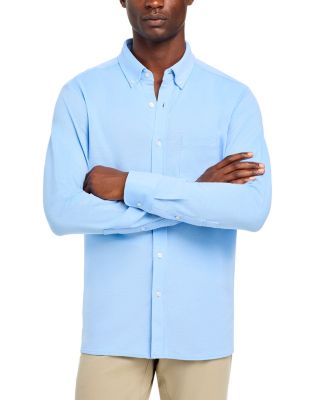 Mack Weldon Silver Supima® Cotton Blend Button Down Shirt | Bloomingdale's