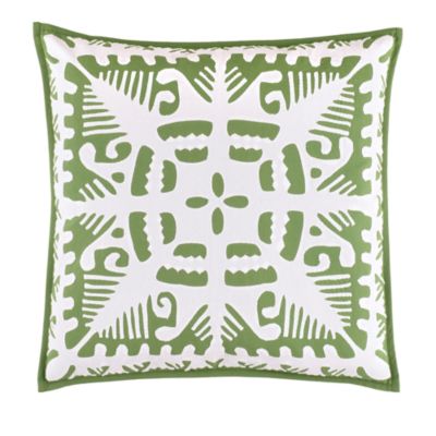 Annie Selke Knight Wood Cutwork Euro Sham