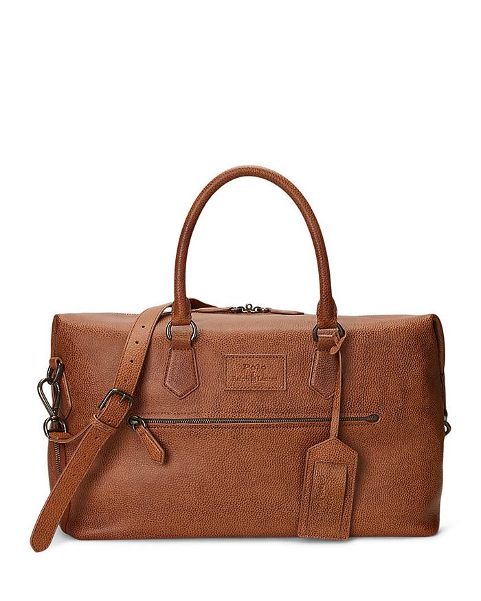 Polo Ralph Lauren Pebbled Leather Duffel Bag | Bloomingdale's