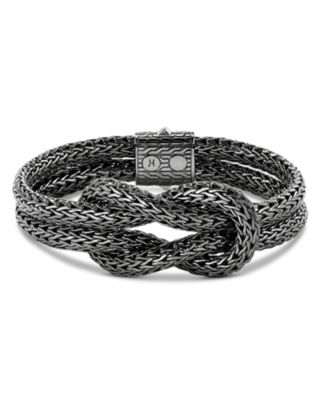 John Hardy Sterling Silver Classic Chain Love Knot Woven Link Bracelet