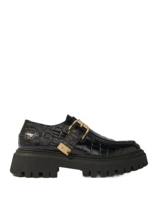 Maje Women's 124 Ferbie Buckled Platform Flats | Bloomingdale's