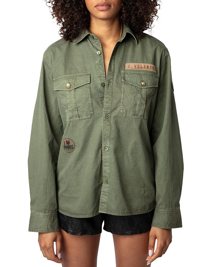 Zadig & Voltaire Taskal Cotton Twill Top | Bloomingdale's