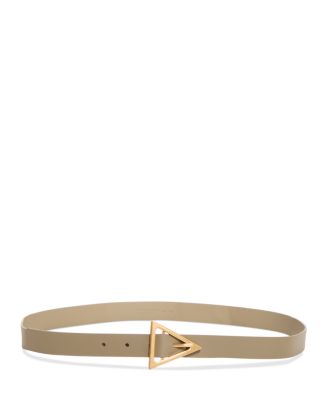 Bottega Veneta Women's Triangle Buckle Leather Belt | Bloomingdale's