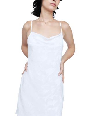 Ginia Valentina Silk Chemise In White | ModeSens