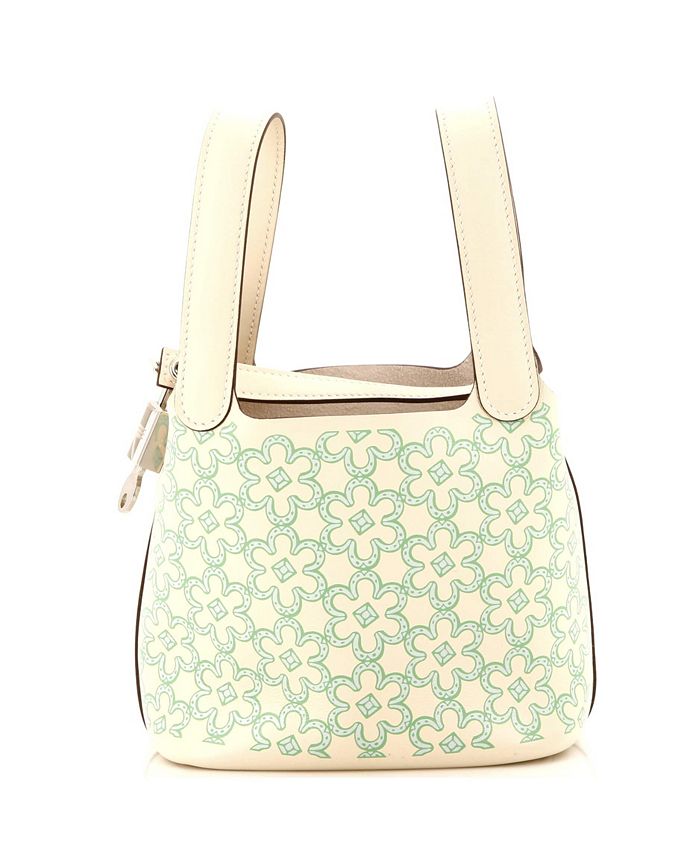 Pre-Owned Hermes Micro Picotin Lock Bag Lucky Daisy Printed Swift ...