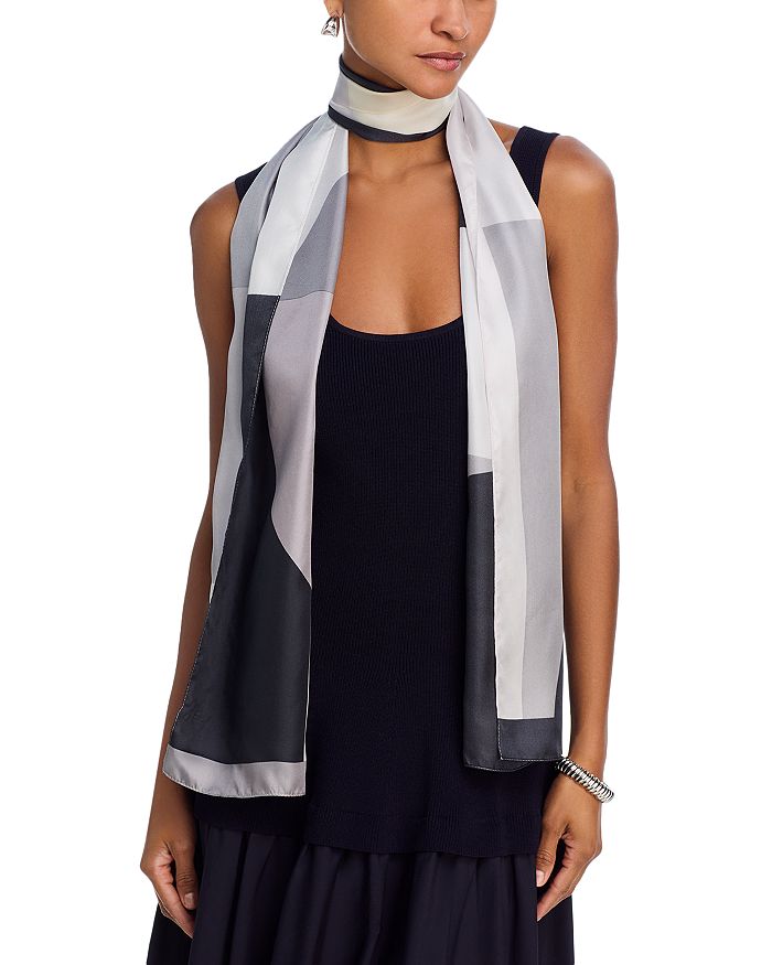 Echo Color Theory Oblong Silk Scarf | Bloomingdale's