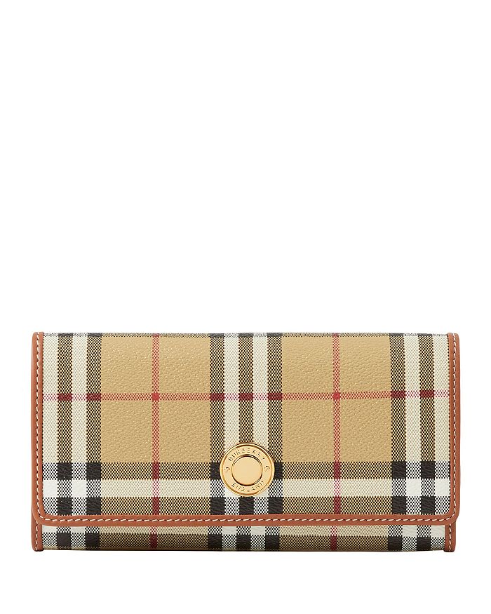 Burberry Check Continental Wallet | Bloomingdale's